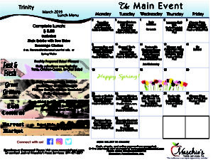 Mar 20 Trinity Lunch Menu - Trinity Catholic High SchoolTrinity ...